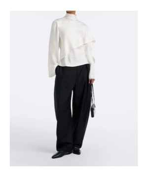 RÓHE Wool And Mohair Barrel Leg Pants