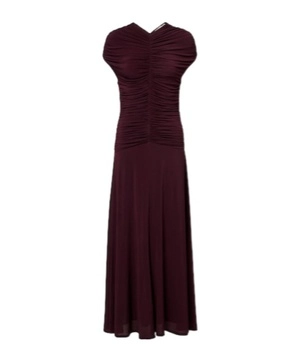 Tove Avita Ruched Jersey Maxi Dress - Black