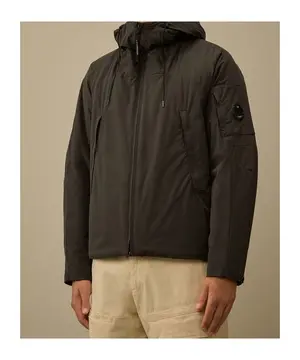 C.P. COMPANY Long Sleeve Hooded Cotton Coat