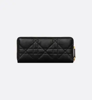 Dior Miss Caro Voyageur Slim Wallet With Crystals