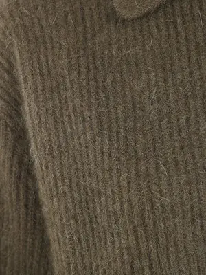 UMA WANG Long-sleeved Lapel Sweater