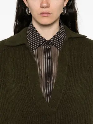 UMA WANG Long-sleeved Lapel Sweater