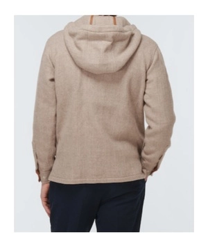 Giorgio Armani Hooded Virgin Wool Blouson