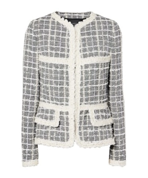 Giambattista Valli Wool-blend Bouclé Jacket - Gray