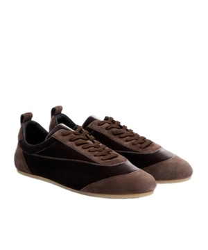 JIL SANDER Etage Suede-trimmed Velvet Sneakers - Black