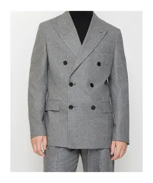 Burberry Puppytooth Check Wool Tailored Jacket