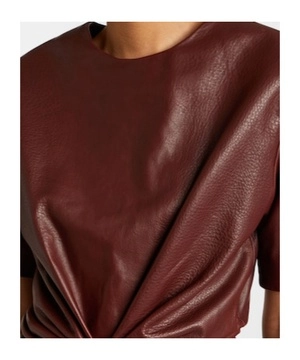 Magda Butrym Cropped Leather Top
