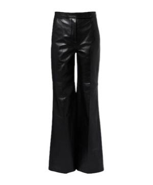 Dorothee Schumacher Leather Flared Pants - Black