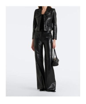 Dorothee Schumacher Leather Flared Pants