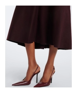 Victoria Beckham Bela Gathered Virgin Wool Midi Dress - Black