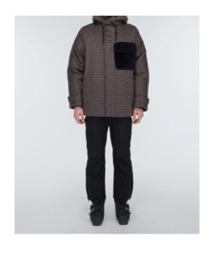Giorgio Armani Checked Cashmere Down Jacket