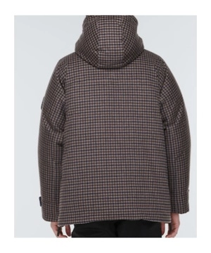 Giorgio Armani Checked Cashmere Down Jacket