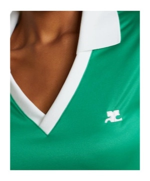 COURREGES Jersey Polo Dress