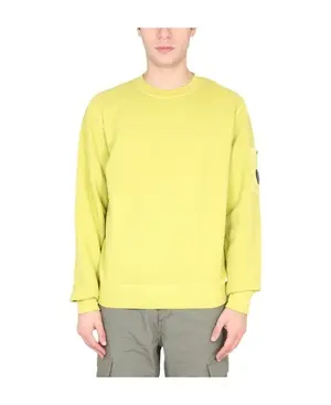 C.P. COMPANY Emerized Diagonal Fleece Sweatshirt