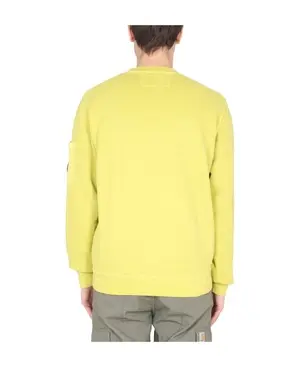 C.P. COMPANY Emerized Diagonal Fleece Sweatshirt