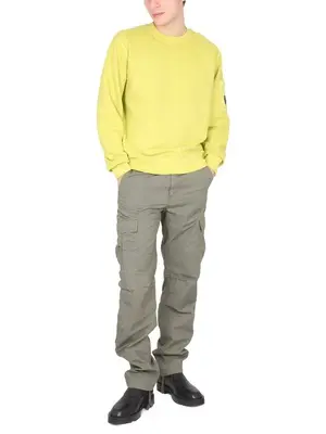 C.P. COMPANY Emerized Diagonal Fleece Sweatshirt