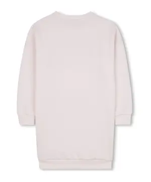 Karl Lagerfeld Long-sleeved Round Neck Graphic Dress
