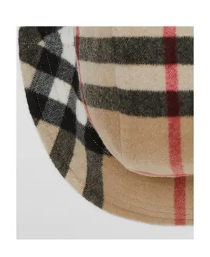 Burberry Exaggerated Checked Bucket Hat
