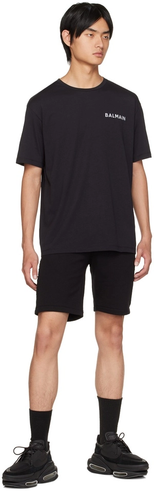 Balmain Oversized Cotton T-shirt With Small Logo