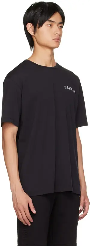 Balmain Oversized Cotton T-shirt With Small Logo
