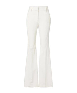 Gabriela Hearst Ianthe Cotton Corduroy Flared Pants - White