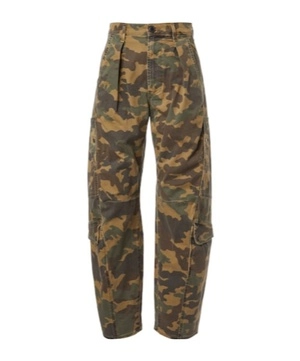 Citizens Of Humanity Camouflage Twill Barrel-leg Pants - Brown