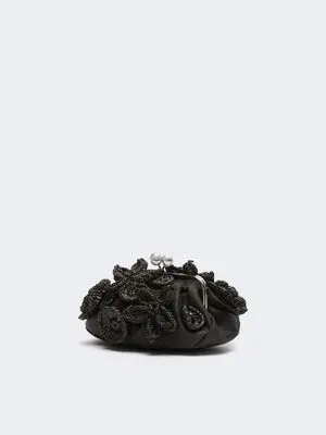 Max Mara Pasticcino Floral-details Chain Small Shoulder Bag