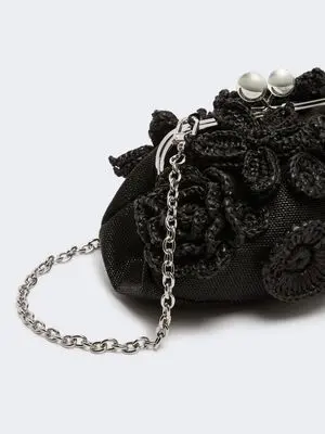 Max Mara Pasticcino Floral-details Chain Small Shoulder Bag