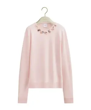 Dior Embroidered Sweater - Pink