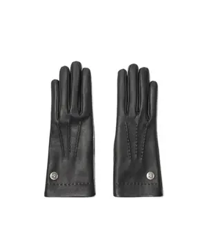 Burberry Leather Gloves - Black