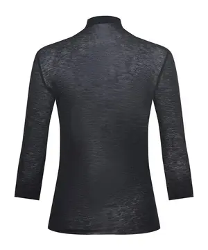 ALYSI Long Sleeve Fine-knit Top
