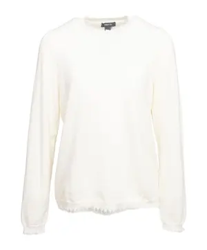 Avant Toi Long-sleeved Sweater - White