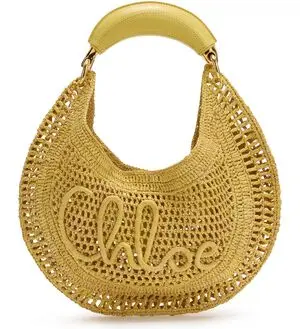 Chloé Raffia Crocheted Handbag