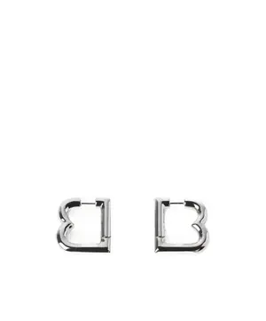 Balenciaga B Xs Earrings In Shiny