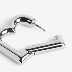 Balenciaga B Xs Earrings In Shiny