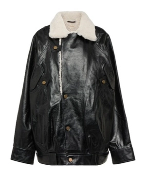 Dodo Bar Or Menash Shearling-lined Leather Jacket - Black