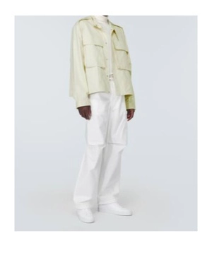 JIL SANDER Oversized Cotton Jacket With Flap Pockets