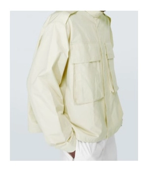 JIL SANDER Oversized Cotton Jacket With Flap Pockets
