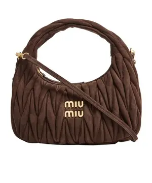 Miu Miu Wander Hobo Bag - Black