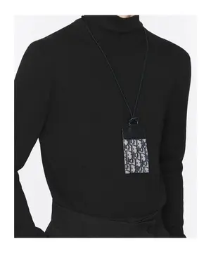 Dior D-touch Vertical Card Holder
