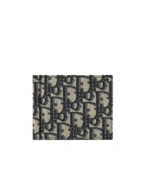 Dior Wallet With Bill Clip - Black