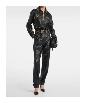 Dodo Bar Or Studded Leather Jumpsuit