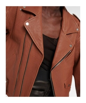 David Koma Oversized Leather Jacket