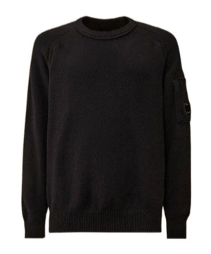 C.P. COMPANY Crew Neck Long-sleeved Knitwear - Black