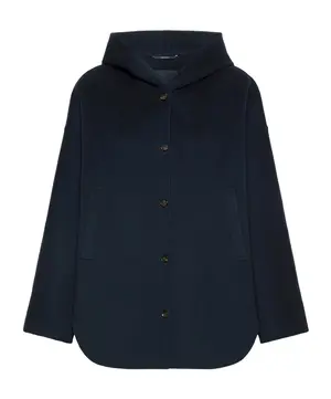 Max Mara Long-sleeved Coat - Midnight Blue