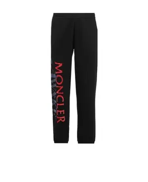 Moncler Logo Printed Sweatpants - Black