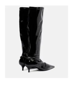 Magda Butrym Patent Leather Knee-high Boots