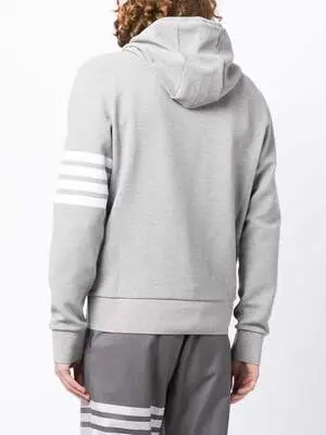 Thom Browne Logo-patch Zip-up Hoodie