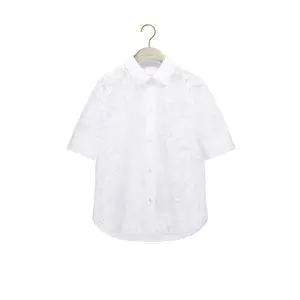 DIOR Dior Short Sleeve Lace Blouse