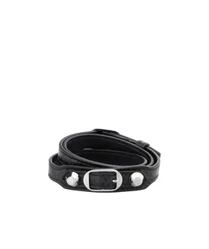 Balenciaga City Triple Bracelet - Black